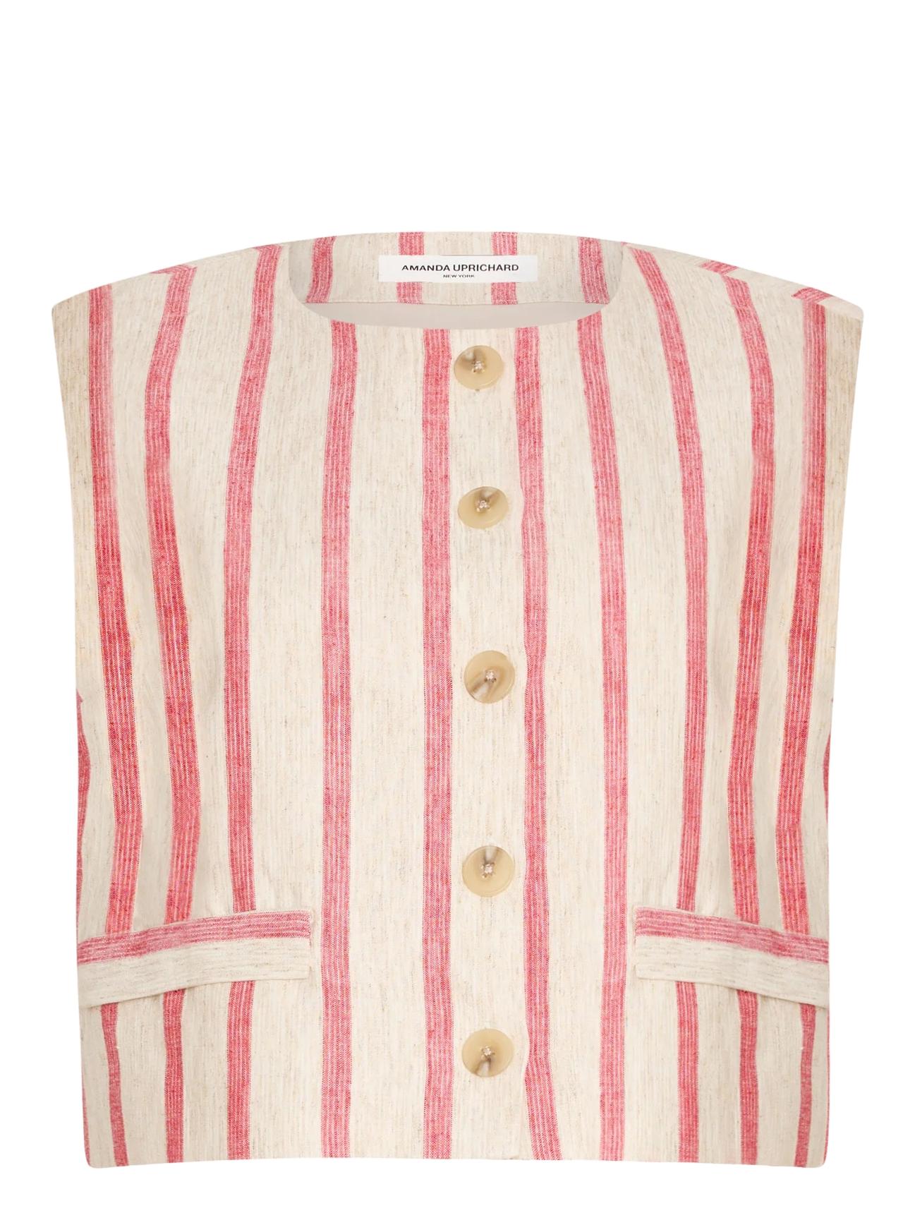 AMANDA UPRICHARD Amanda Uprichard Jeremiah Striped Cropped Tank